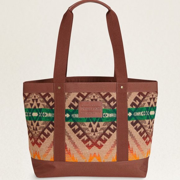 Pendleton | Bags | Pendleton Stylish Tan Sawtooth Mountain Zip Tote Nwt ...
